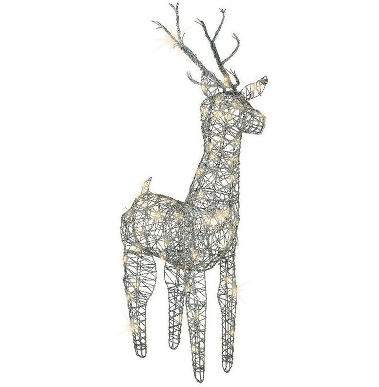 Lumineo Wicker Figure LED Deer 60cm Warm | Torne Valley